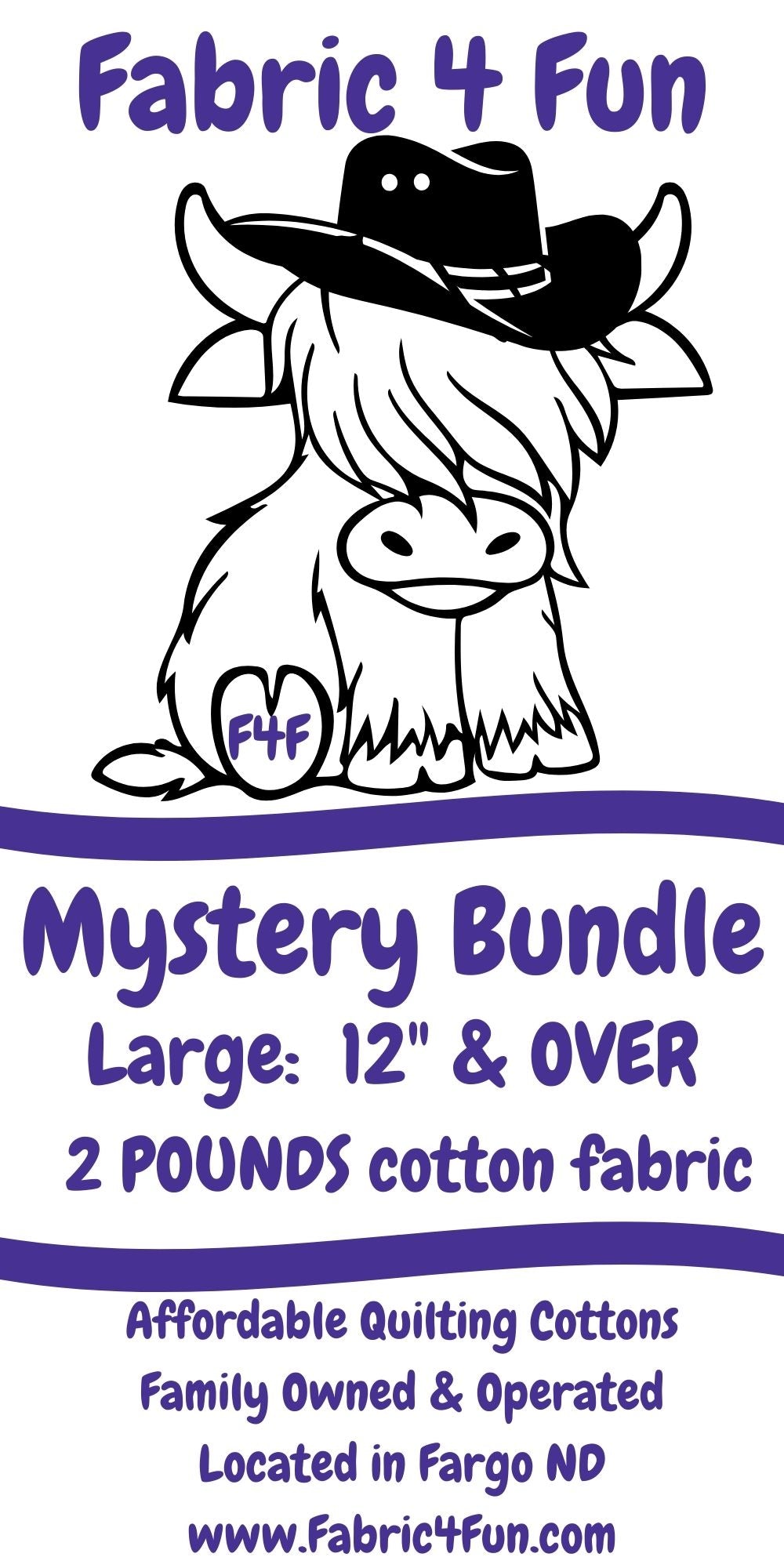 x3999 $39.99 Mystery Bundle over 2 POUNDS of cotton fabric! Choose LAR ...