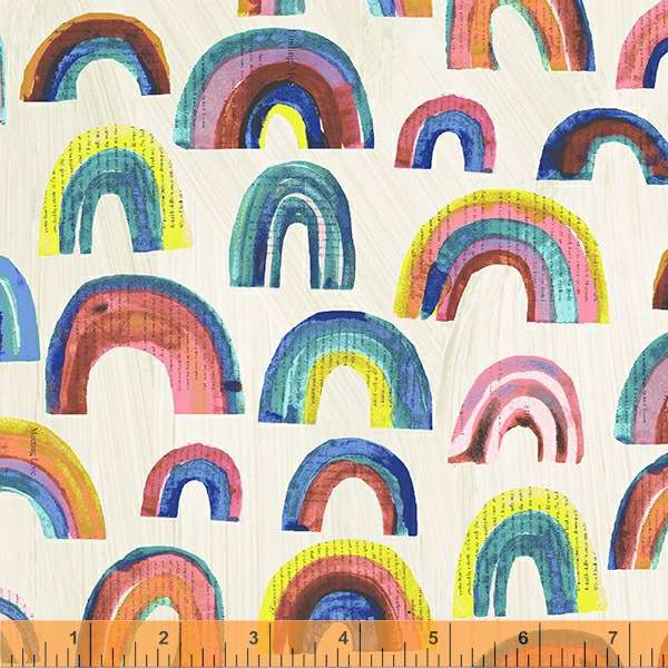 9079 Windham Colorwash Happy Paper Rainbows Paper 53122-1 – Fabric 4 ...