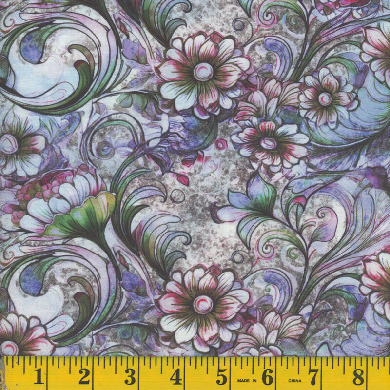 9551 Mook Fabrics 108" Wide Back Empress's Secret Pink Blue 140701 ...